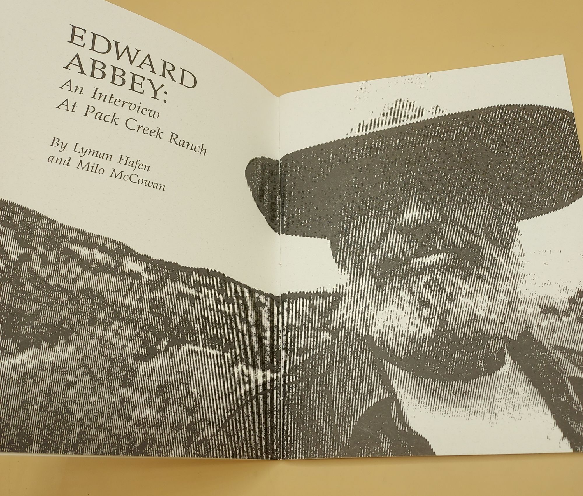 Edward Abbey: An Interview at Pack Creek Ranch With two trial binding ...